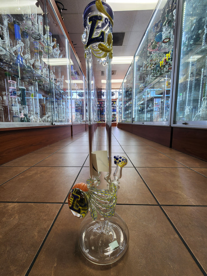 Dave "Popa" Popowitz LA Lakers Beaker Bong – Daddys Smoke Shop